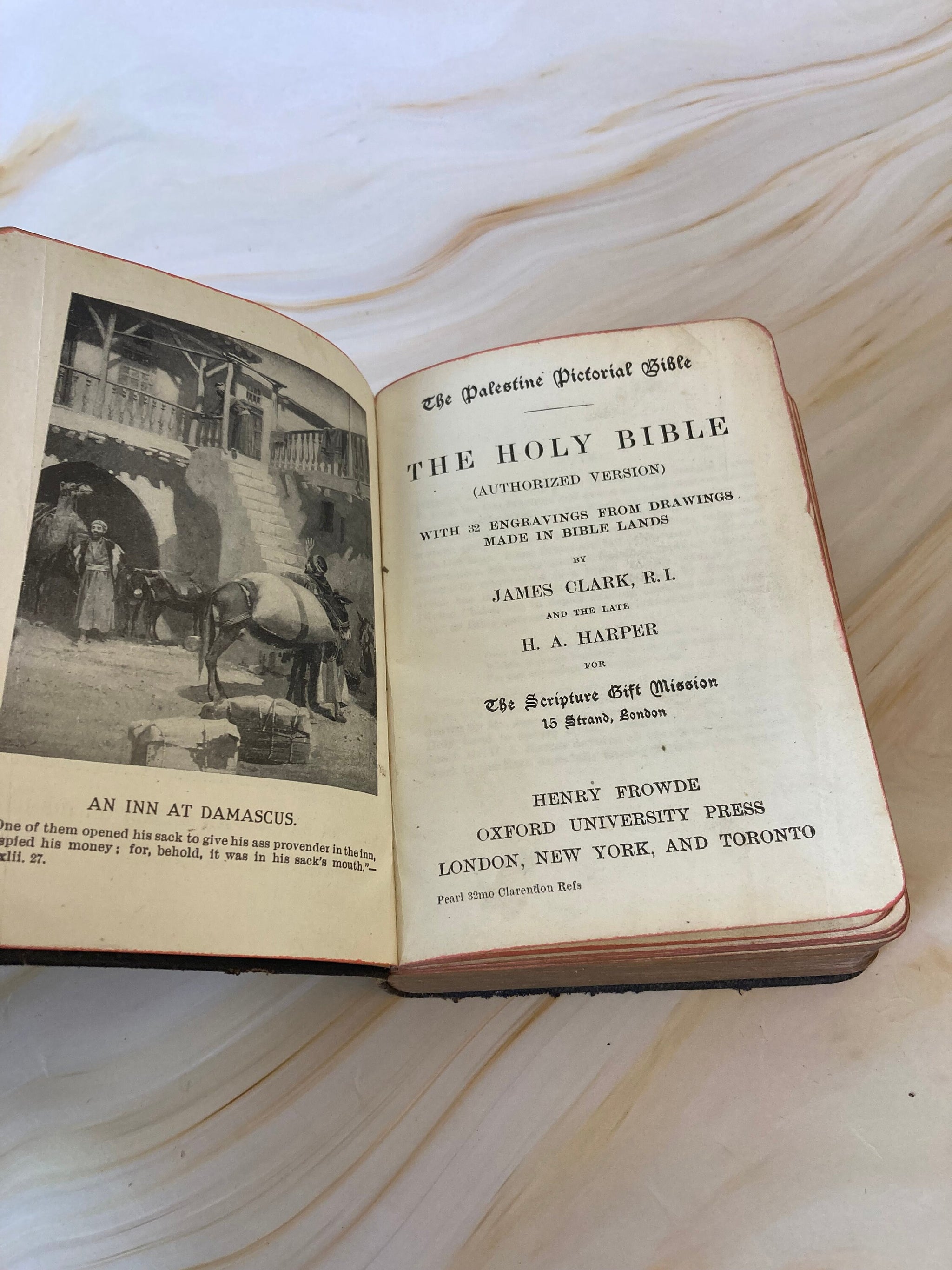 Rare Illustrated Holy Bible 1912 - The Palestine Pictorial Bible - (Re ...